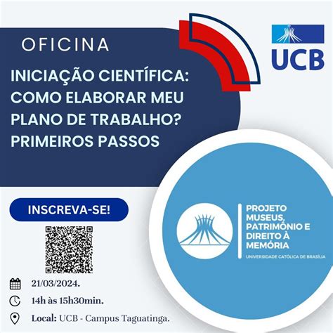 Oficina Projeto Museus Patrimônio e Direito à Memória em Brasília Sympla
