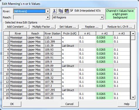 Mannings N Calibration Example