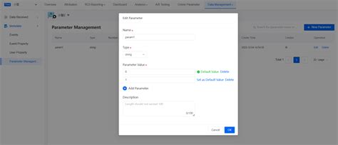 Parameter Management Solarengine Help Center Documentation And Support