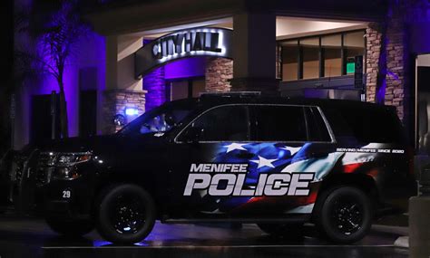 Menifee Pd Reveals Its First Patrol Car Menifee Police Department