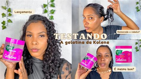 Testando e finalizando só a GELATINA da Kolene RESENHA YouTube