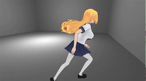 Yandere Simulator Hair Physics Test Youtube