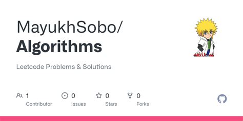Github Mayukhsobo Algorithms Leetcode Problems Solutions