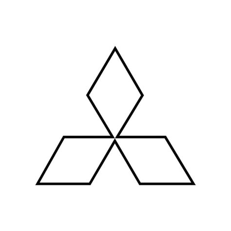 Buy Mitsubishi Logo Contour Vinyl Decal Sticker Online