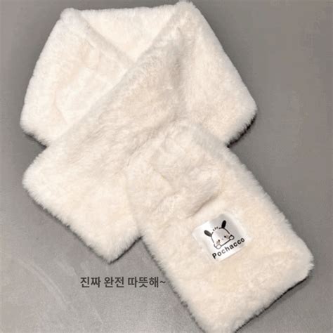 당일출고 귀욤 따뜻한 밍크퍼 머플러 포차코 키티 목도리 쁘띠목도리 에이블리