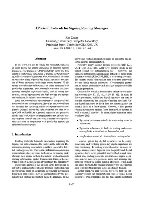 efficient protocols for signing routing messages pdf public key
