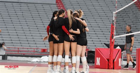 Practice In Memorial Stadium Before Volleyball Day In Nebraska
