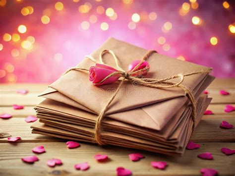 Express Your Heartfelt Love With Exquisite Valentines Day Love Letters On A Delicate Pink