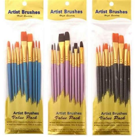 Sale 50 Bộ 10 Cọ Cao Cấpcọ Vẽ Tranh Cọ Tô Màutô Tượng Shopee