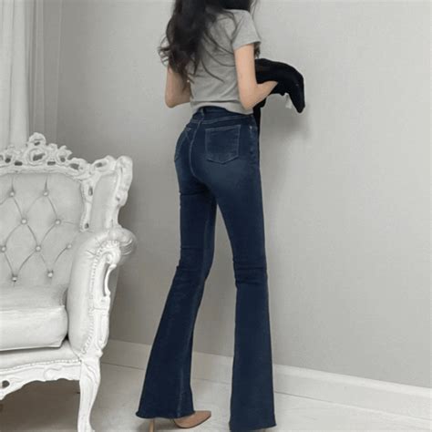 신상할인 골반 패드 부츠컷 청바지 에이블리