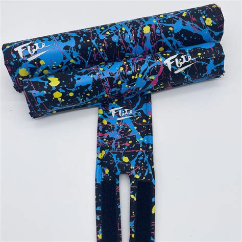 Splatter Bmx Pad Set By Flite Extra Wide Bar Pad For Cruiser Style