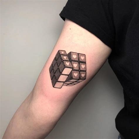 Rubiks Cube Tattoo A Colorful Expression Of Individuality