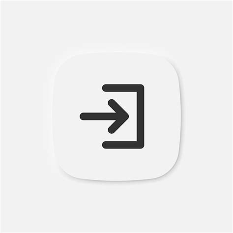 Premium Vector Exit Icon Logout Symbol Door Signs Login Symbols Arrow