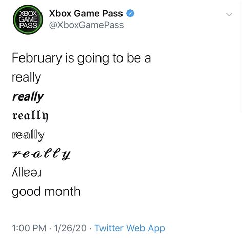 Game Pass Twitter Is Building Up Hype For February Game Announcements