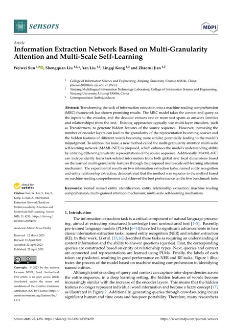 pdf information extraction network based on multi granularity