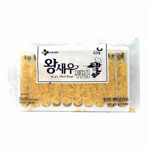Cj프레시웨이 이츠웰 왕새우튀김 300g 1개 에누리 가격비교