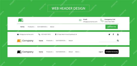 premium psd web header design