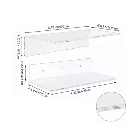 Pcs YX Acrylic Wall Mount Bracket Alexnld Com
