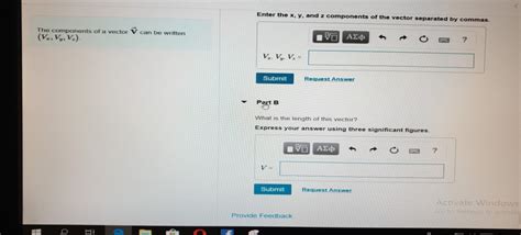 Enter The X Y And Z Components Of The Vector Chegg Com
