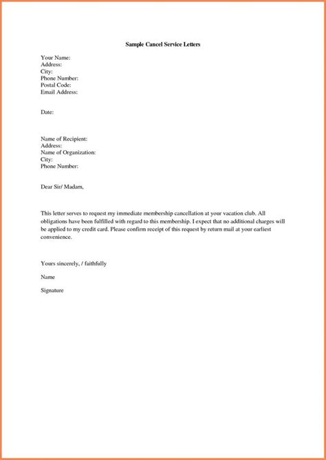 Cancel Service Letter Scrumps