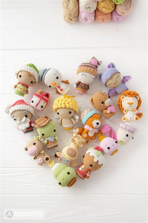 Cute Kawaii Toys Crochet Patterns By Aradiyatoys • Kawaii Crochet