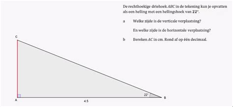 Video Uitwerkingen Havo 3 H2 6 Tangens 12e Editie