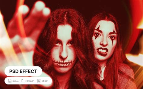 Premium Psd Red Photo Effect