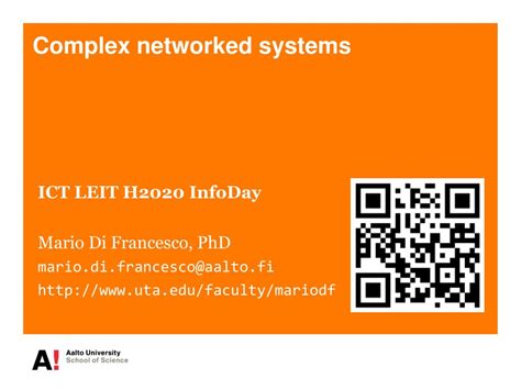 Ppt Complex Networked Systems Powerpoint Presentation Free Download