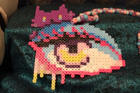Pretty Purple Kitty Perler Pretty Perler Etsy