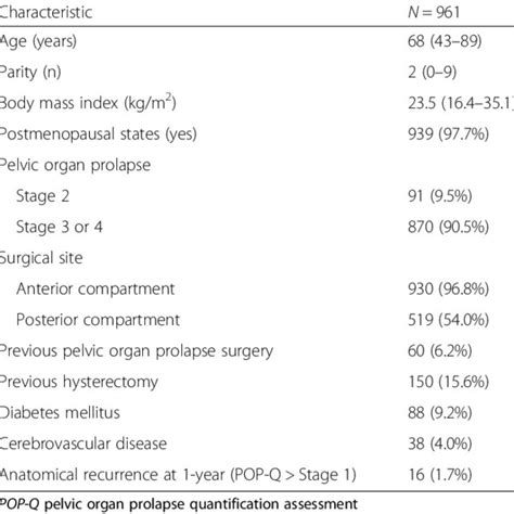 Patient After Posterior Vaginal Mesh Posterior Compartment Examined
