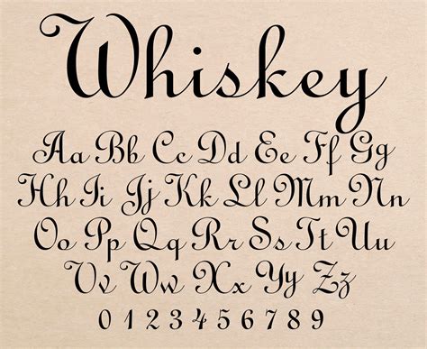 Cursive Fonts Cursive Whiskey Fonts Lettering Styles Alphabet