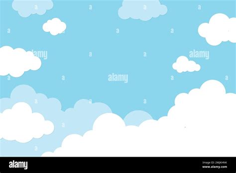 Sky Background Pastel Paper Cut Design Vector Stock Vector Image And Art