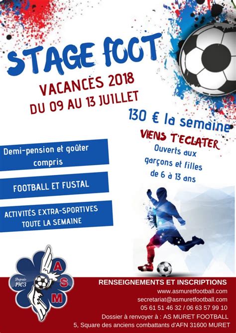 Stage Vacances DÉtÉ As Muret Football