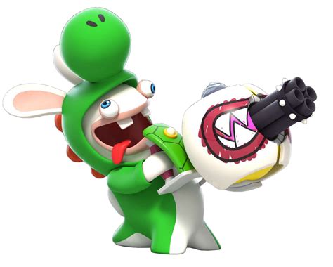 Rabbid Yoshi Render By Madness8 On Deviantart