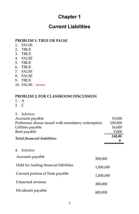 SOL MAN Chapter 1 Current Liabilities Chapter 1 Current Liabilities