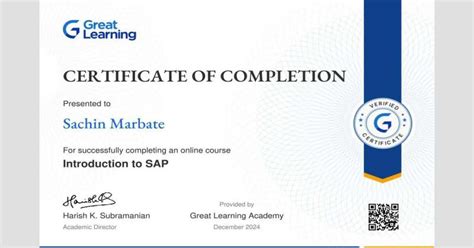 Sachin Marbate On Linkedin Introduction To Sap Course Completion