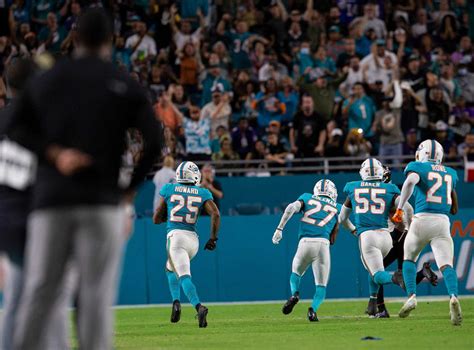 Miami Dolphins Defense Stifles Baltimore In Late Night Victory