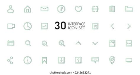 Set Green Gradient Vector Iconsthe Collection Stock Vector Royalty Free 2242633291 Shutterstock