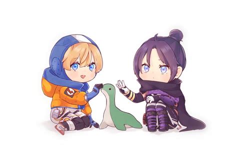 Wattson Wraith And Nessie Apex Legends Drawn By Irohamimi0618xx