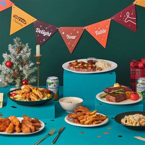 아웃백딜리버리 앱으로 세트 메뉴 주문 시 파티가랜드 Diy 세트 증정