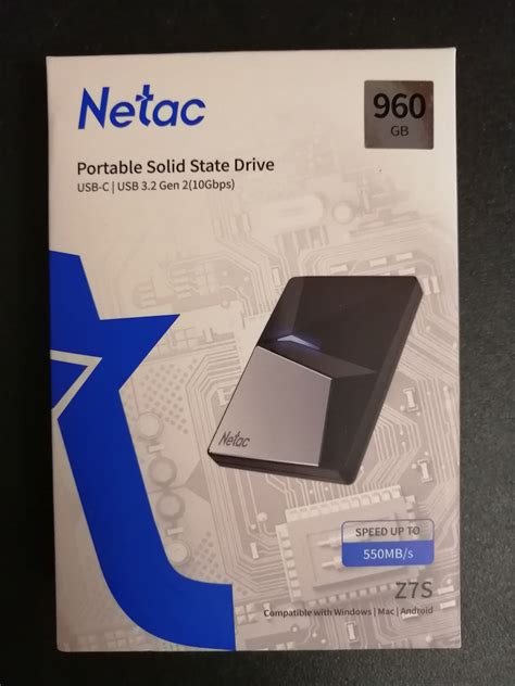 Внешний накопитель SSD Netac Z S GB USB Gen Type C NT Z S G BK купить в