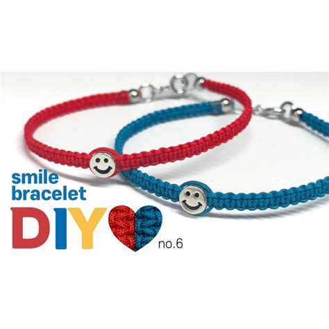 Diy Macrame 6 Friendship Bracelet Square Knot 마크라메 스마일 우정 팔찌 Sodiy