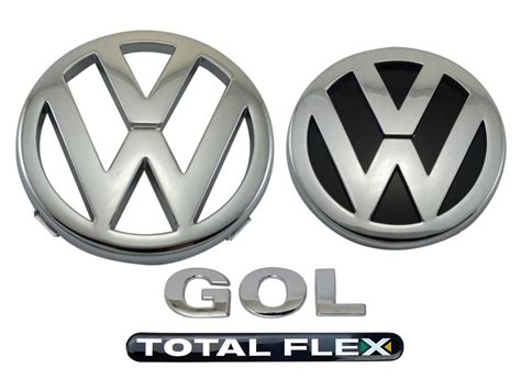 Emblemas Gol Vw Grade Dianteiro Vw Mala Traseiro E Adesivo Totalflex Gol G Hiper Acessorios