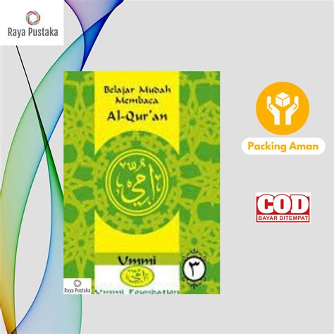 [bisa Cod] Buku Belajar Mudah Membaca Al Quran Metode Ummi Jilid 3