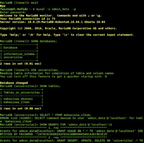 Belajar MySQL Part 30 Menghapus Hak Akses User MySQL REVOKE Blc