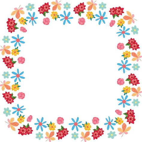 Premium Vector Decorative Floral Frame Design Element Digital