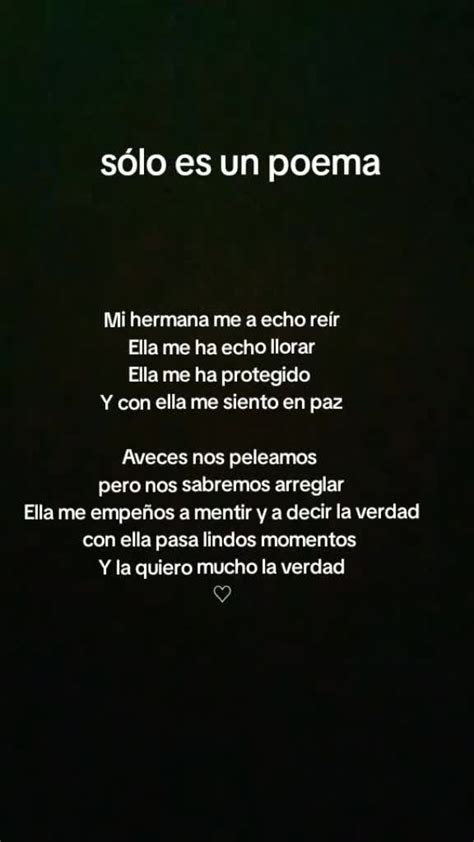 Poemas Para Una Hermana Que Se Opero Cinco Poemas De Hermano A Hermana