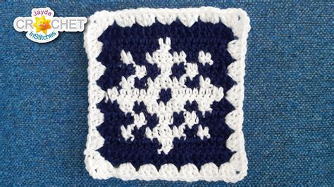 Fair Isle Style Granny Square Turn Double Crochet Graph Samplers Into