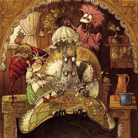 Иллюстрация Красная шапочка в стиле детский карикатура