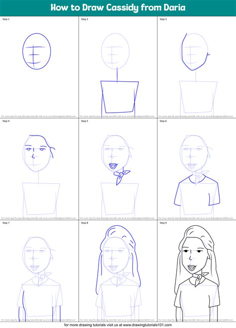 How To Draw Cassidy From Daria Daria Step By Step Drawingtutorials Com